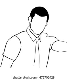Outline Male Model Stock Vector (Royalty Free) 475702429 | Shutterstock