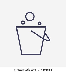 Outline Pails Icon Illustration Vector Symbol Stock Vector (Royalty ...