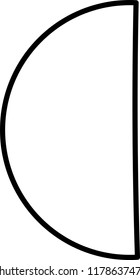 Outline Phases Simple Moon Stock Vector (Royalty Free) 1178637493