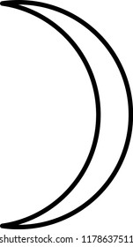 Vektor Stok Outline Phases Simple Moon (Tanpa Royalti) 1178637511 ...