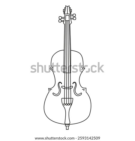 Cello Drawing | Free download on ClipArtMag