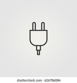 Outline Plug Icon Illustration Vector Symbol Stock Vector (Royalty Free ...