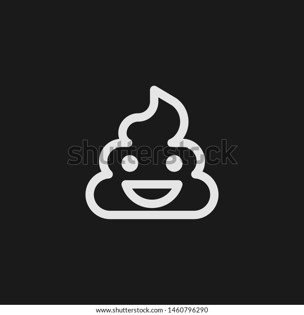 Outline Poo Vector Icon Poo Illustration Stock Vector (Royalty Free ...