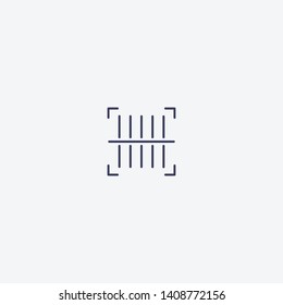 Outline Qr Code Icon Illustration Isolated Stock Vector (Royalty Free ...