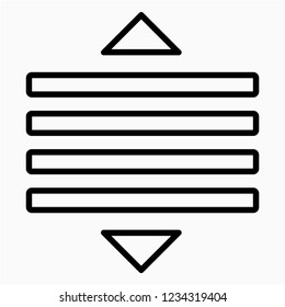 Glyph Reorder Vector Icon Stock Vector (Royalty Free) 1235269405