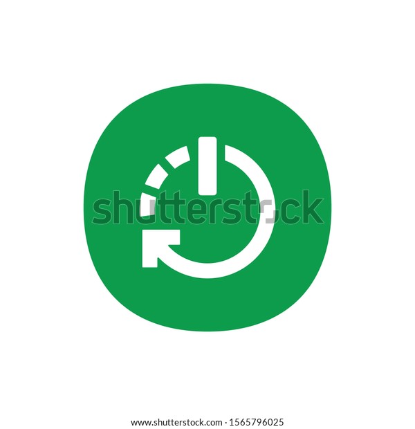 Outline Restart Vector Icon Restart Illustration: vetor stock (livre de ...