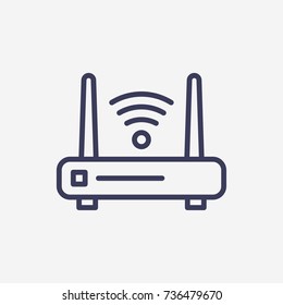 Outline Router Icon Illustration Vector Symbol Stock Vector (Royalty ...