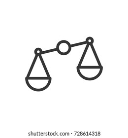 Outline Scale Icon Illustration Vector Symbol Stock Vector (Royalty ...