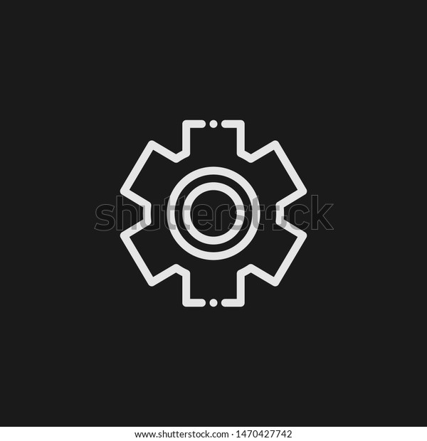 Outline Settings Vector Icon Settings Illustration Stock Vector ...