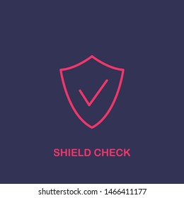Shield Check Mark Badge Logo Secure Stock Vector (Royalty Free ...