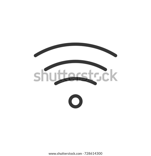 Outline Signal Icon Illustration Vector Symbol Stock Vector (Royalty ...