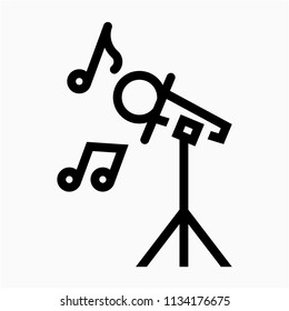 Outline Singer Pixel Perfect Vector Icon Stock Vector (Royalty Free ...