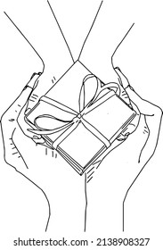 2,600 Sketch hand holding box Images, Stock Photos & Vectors | Shutterstock