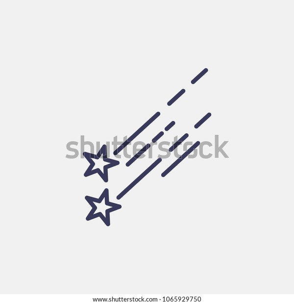 Outline Starfall Icon Illustration Vector Symbol Stock Vector (Royalty ...
