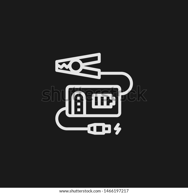 Outline Starter Vector Icon Starter Illustration Stock Vector (Royalty ...