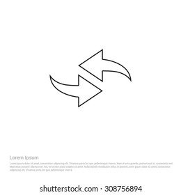 Sync Logo Icon Vector Template: เวกเตอร์สต็อก (ปลอดค่าลิขสิทธิ์ ...