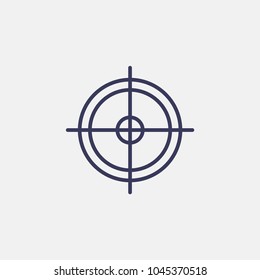 Outline Target Icon Illustration Vector Symbol: เวกเตอร์สต็อก (ปลอดค่า ...