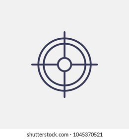 Outline Target Icon Illustration Vector Symbol Stock Vector (Royalty ...