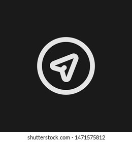 310 Telegram outline icon Images, Stock Photos & Vectors | Shutterstock