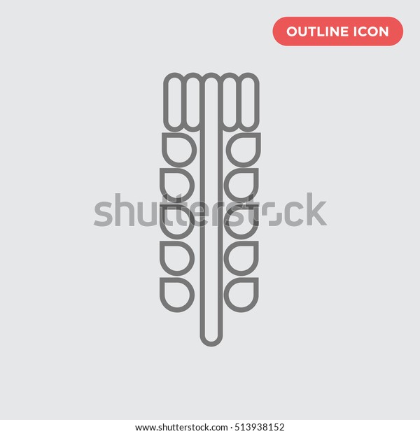 Outline Thin Spike Vector Icon On Stock Vector (Royalty Free) 513938152 ...