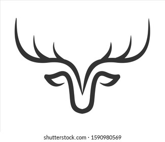 Outline Wildebeest Logo Stock Vector (Royalty Free) 1590980569 ...