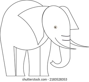 1,226 Elephant outline picture Images, Stock Photos & Vectors ...