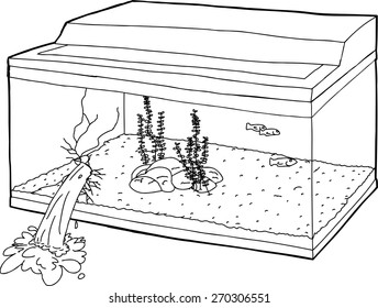 1,792 Fish tank outline Images, Stock Photos & Vectors | Shutterstock