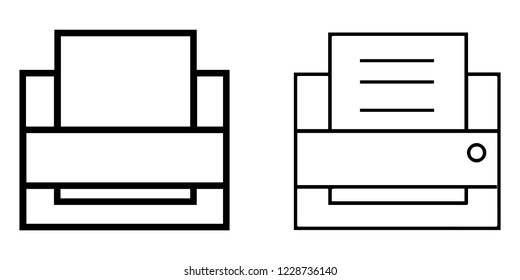 Outlined Icon Set Modern Fax Icons Stock Vector (Royalty Free ...