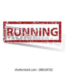 Outlined Red Stamp Word Running Shadow Stock Vector (Royalty Free ...