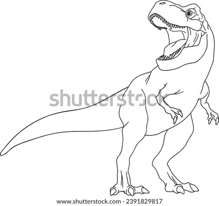 T Rex Outline | Free download on ClipArtMag