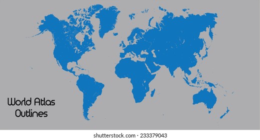 146,122 World atlas outline Images, Stock Photos & Vectors | Shutterstock