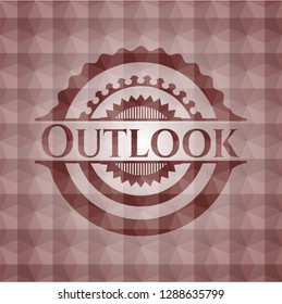 Outlook Red Badge Geometric Background Seamless Stock Vector (Royalty ...