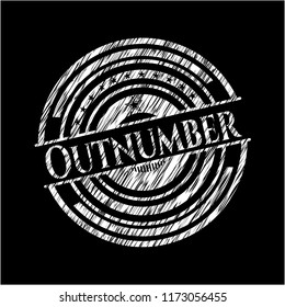 Outnumber Chalkboard Texture Stock Vector (Royalty Free) 1173056455 ...