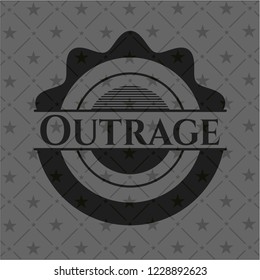 Outrage Black Badge Stock Vector (Royalty Free) 1228892623 | Shutterstock