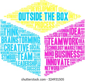 Outside Box Word Cloud On White Stock Vector (Royalty Free) 324931505 ...