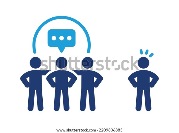 Outsider Icon Stranger Alone Symbol Man Stock Vector (Royalty Free ...