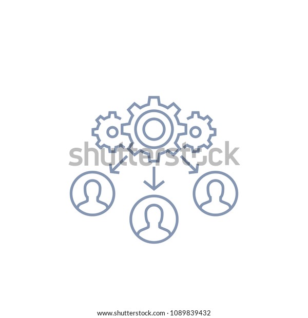 Outsourcing Business Icon Stock Vector (Royalty Free) 1089839432