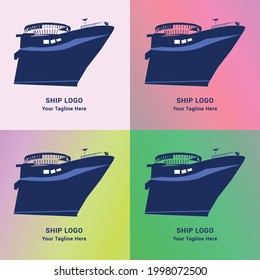 Outstanding Creative Ship Logo Design Concept Stock Vector (Royalty ...
