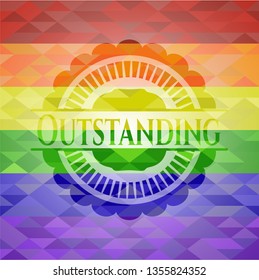 Promotional Products Emblem On Mosaic Background Stock Vector (Royalty ...