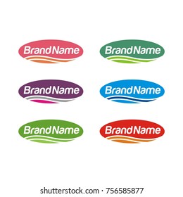 Oval Background Shape Brand Name Stock Vector (Royalty Free) 756585877 ...