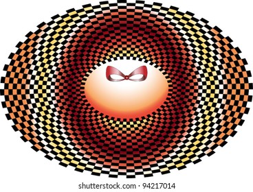 Oval Banner Grid Black Squares On Stock Vector (Royalty Free) 94217014 ...