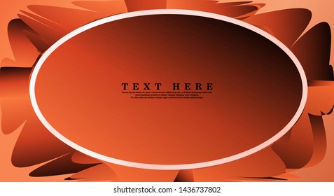 Oval Frame Vector Any Background Stock Vector (Royalty Free) 1436737802 ...
