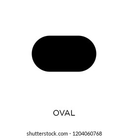 Oval Icon Oval Symbol Design Geometry Stock Vector (Royalty Free ...