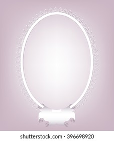 Oval Vintage Frame Space Text: vector de stock (libre de regalías ...