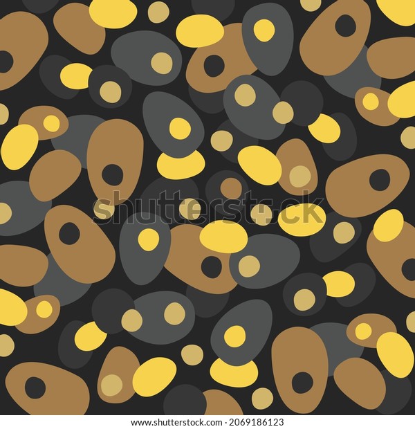 Ovals Different Colors Sizes On Blue Stock Vector (Royalty Free ...