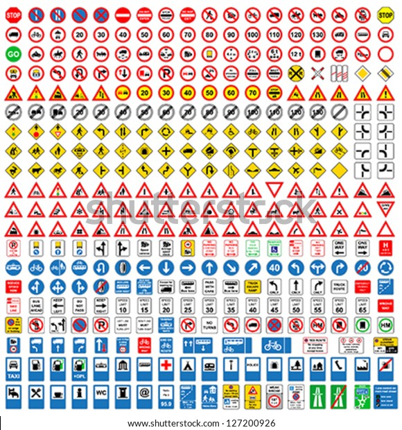 230,230 Car Road Sign Icon Stock Vectors, Images & Vector Art ...