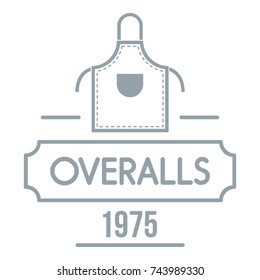 Overalls Logo Simple Illustration Overalls Vector Stock Vector (Royalty ...