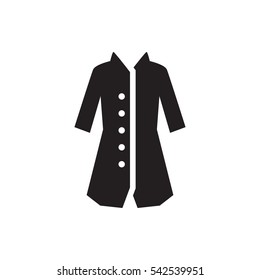 Overcoat Icon Illustration Isolated Vector Sign Stock Vector (Royalty ...