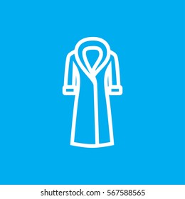 Overcoat Icon Illustration Isolated Vector Sign Stock Vector (Royalty ...