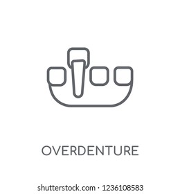 Overdenture Linear Icon Modern Outline Overdenture Stock Vector ...